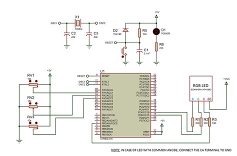 Controlling RGB LED Colour Using Atmega Part