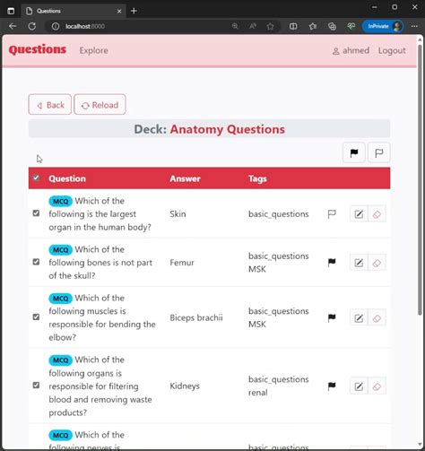 Questions Webapp With Django And Javascript