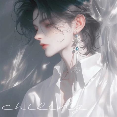 唯美又甜又撩人的动漫男生侧脸头像