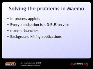 Memory Efficient GNOME Architecture PPT