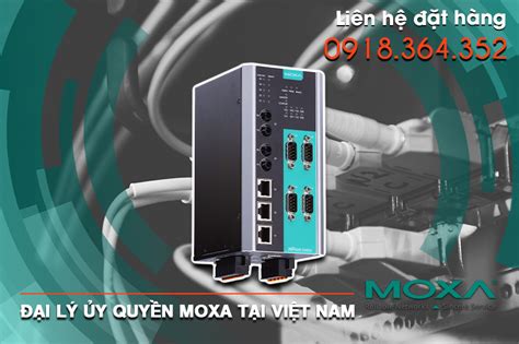 NPort S9450I 2S ST HV T Bộ chuyển đổi 4 cổng RS 232 422 485 sang Ethernet 3 cổng 10 100M