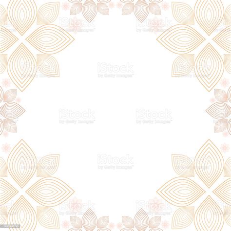 Beautiful Flower Frame Flower Decorative Ornament Element For Design