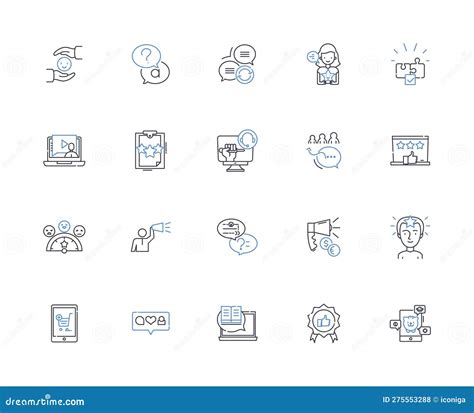 Appraisals Line Icons Collection Assessment Valuation Estimation Evaluation Gauging Rating