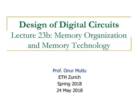 prof onur mutlu eth zurich spring may ppt download