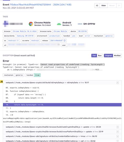 aws crypto lib cannot read properties of undefined reading