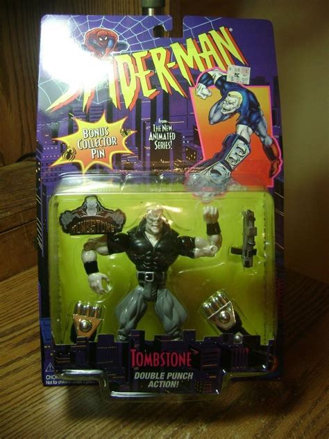 Spider Man Animated Series Tombstone Toybiz 1995 Action Figure Noc