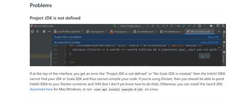 fill out what jdk and scala sdk to install on wiki · issue 2290 · projectsidewalk
