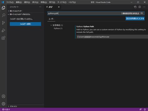 python 環境変数設定