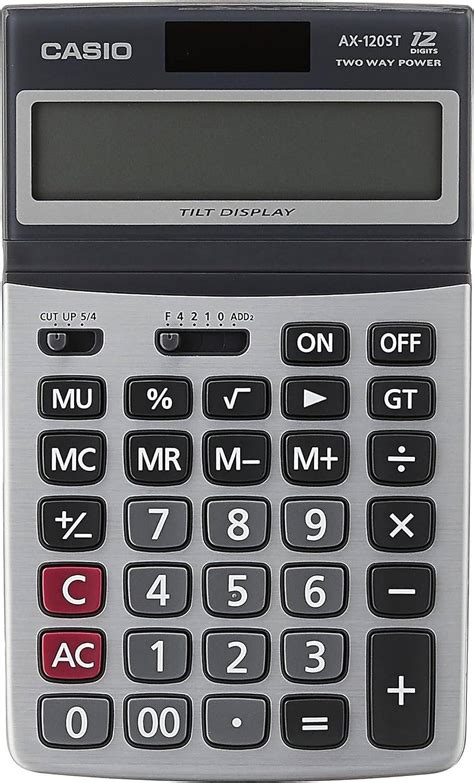 Casio Ax 120st Value Series Desk Top Compact Desk Type Calculator 0 17 Kilograms Buy Best