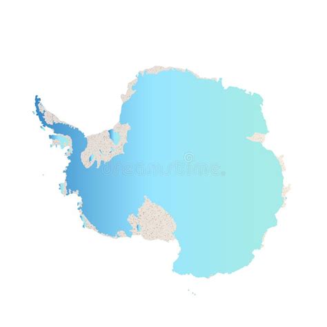 Carte De La Silhouette Du Panneau Antarctique Mondial De La Carte