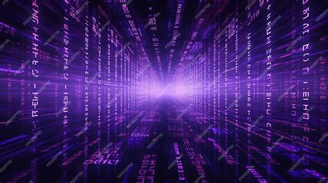 Premium Photo Purple Digital Binary Data Background Code Computer