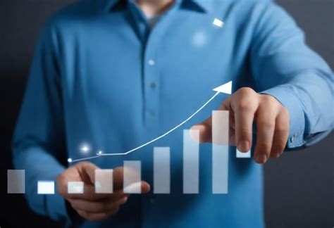 A Man Is Holding A Graph That Says The Graph Is Graphing Premium Ai