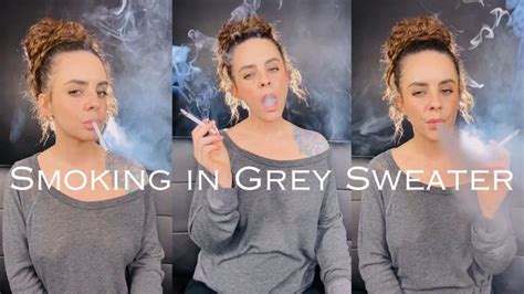 Smoking In Grey Sweater Dani Lynn Clips4sale