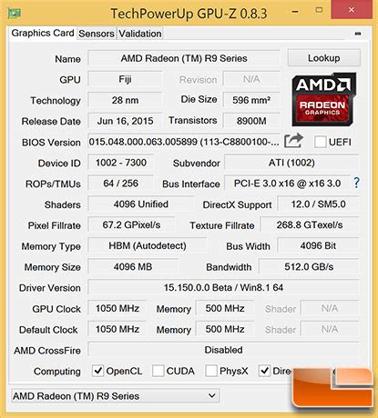 Amd Radeon R Fury X Video Card Review Page Of Legit Reviews