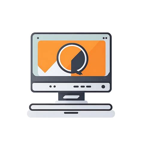 Premium Photo Sticker Monitor Vector Flat Icon