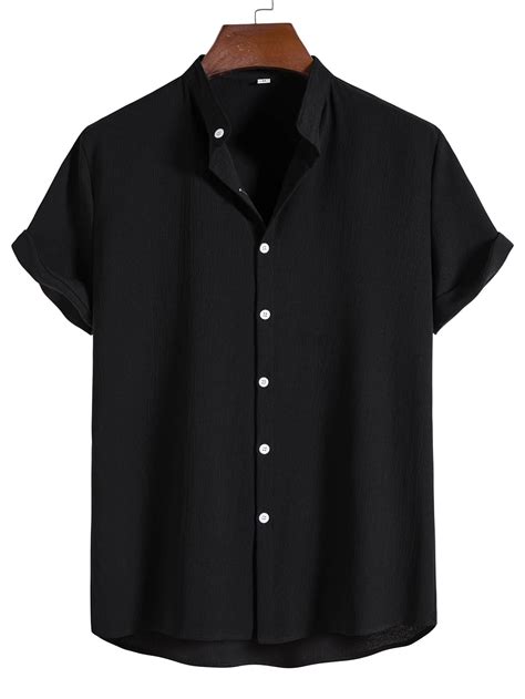 Men Solid Button Up Shirt Casual Shirts Mens Shirts Mens Casual