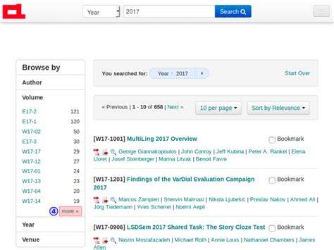4 Search Results View Of The Acl Anthology Download Scientific Diagram