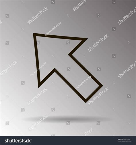 Vector Illustration Pixel Cursor Icon Mouse Stock Vector Royalty Free 330153911 Shutterstock