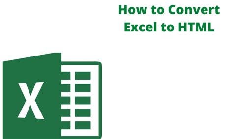 How To Convert Excel To Html Basic Excel Tutorial