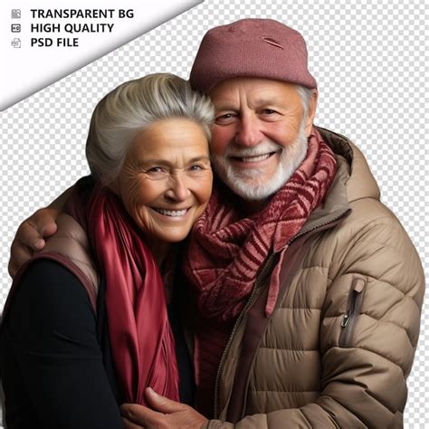 Premium Psd Romantic Old Turk Couple Valentines Day With Huging Prepp