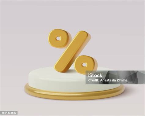 연단의 3d 백분율 기호 광고에 대한 스톡 벡터 아트 및 기타 이미지 광고 은행업무 0명 Istock