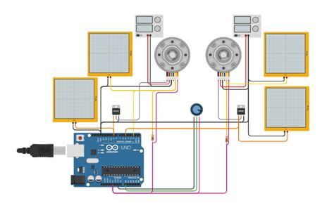 Circuit Design Codeur Sur Montage Nmos Tinkercad