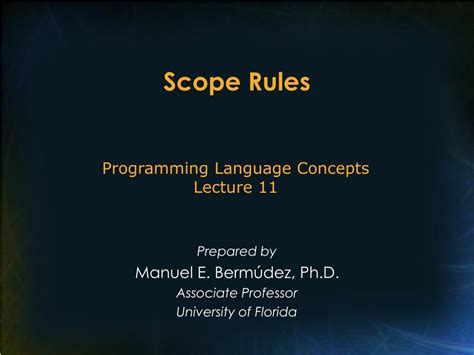 Ppt Scope Rules Powerpoint Presentation Free Download Id446796
