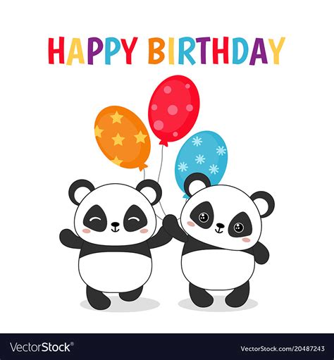 Panda Bear Royalty Free Vector Image Vectorstock