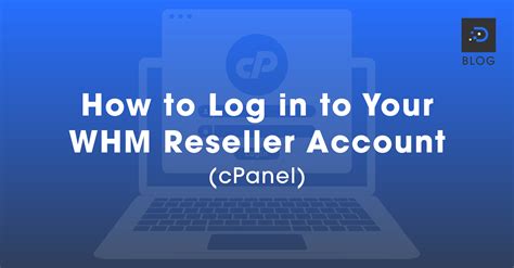 log in to whm reseller account dreamit host