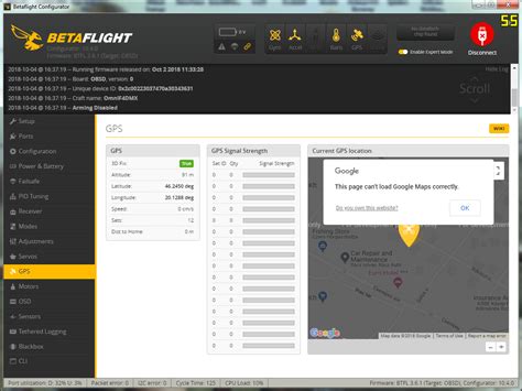 Google MAPs Load Issue Issue Betaflight Betaflight Configurator GitHub