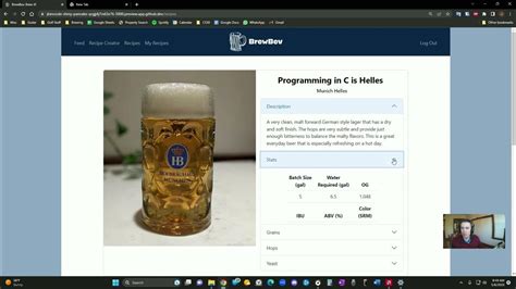 Cs50 Final Project Brewbev Youtube