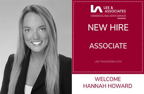 Lee And Associates Pasadena Hires Hannah Howard As Associate Lee