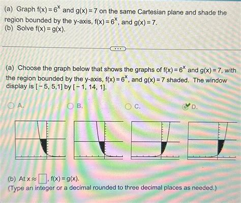 Answered A Graph F X 6 And G X 7 On The Same Cartesian Plane And Kunduz