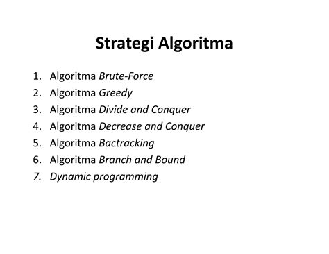 Pengantar Strategi Algoritma 2015 PDF