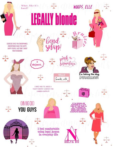Legally Blond Png Digital Download Legally Blonde Quotes Digital