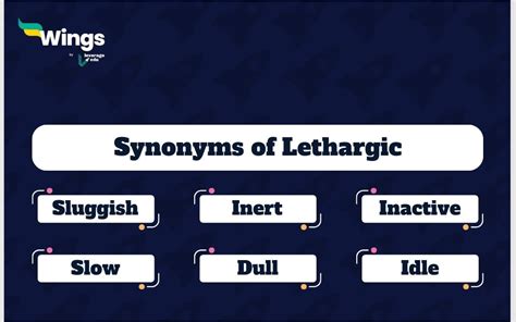 9 Lethargic Synonyms With Meaning And Example Leverage Edu Explore