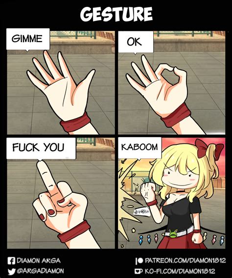 Hand Gesture R Touhou