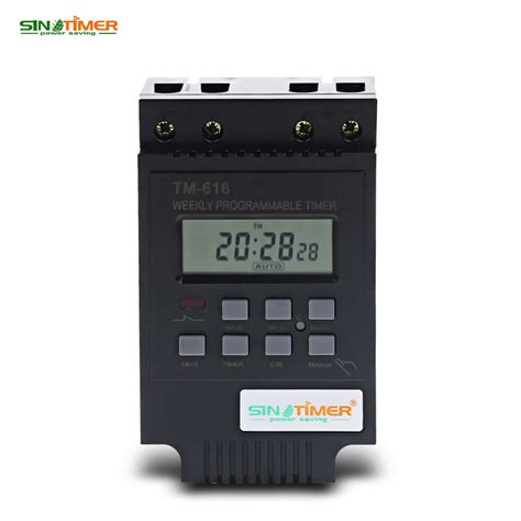 Sinotimer Timer 220v Ac Timer Switch Lcd Digital Weekly Programmable Control Power Timer Switch