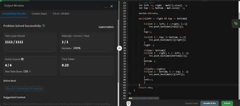160daysofdsa Dsa Codingchallenge Spiralmatrix Cplusplus Gfg Adarsh Singh