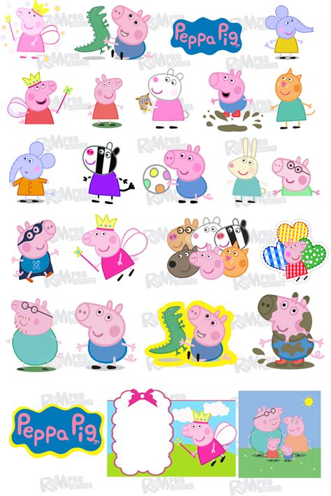 عکس بدون پس زمینه خوک انیمیشنی در موقعیت های مختلف