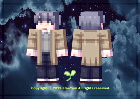 마인크래프트 배포스킨 남자 가을 베이지코트 스킨 네이버 블로그