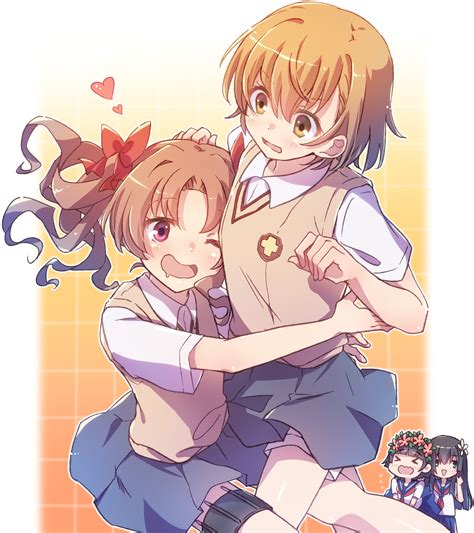 Misaka Getting A Surprise Hug Ronetruebiribiri