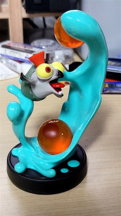 스플래툰3 아미보 Amiibo 옐로 블루 꼬마연어 네이버 블로그