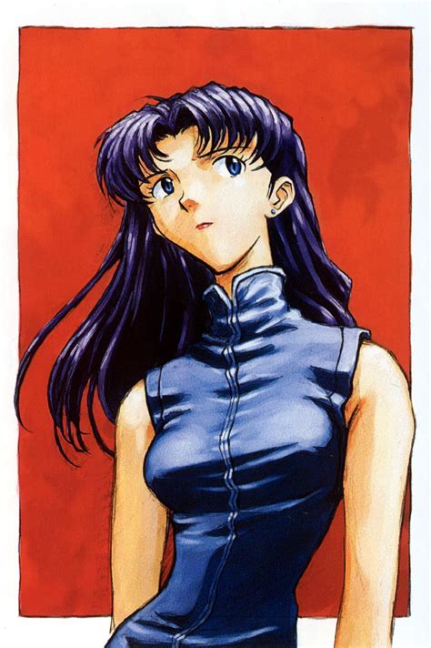 Drawing Neon Genesis Evangelion Cartoon Katsuragi Misato Pen Hand