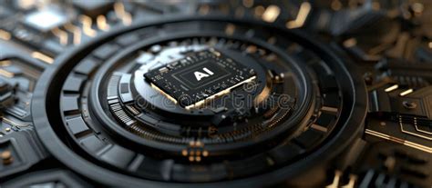 Artificial Intelligence Chip Stock Illustration Illustration Of