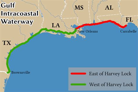 Map Of Florida Intracoastal Waterway Maps Of Florida