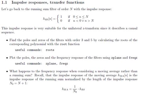 11 Impulse Responses Transfer Functions Lets Go