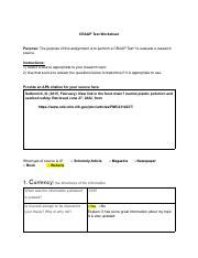 CRAAP Test Workshee Pdf CRAAP Test Worksheet Purpose The Purpose Of This Assignment Is To