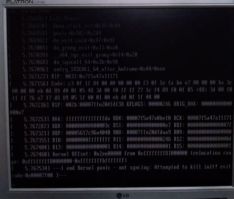 Моя Россыпь Rocky Linux 9 Kernel Panic при установке ОС