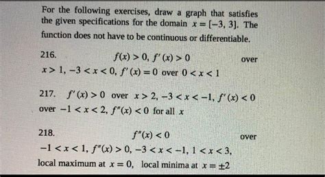 Solved For The Following Exercises Draw A Graph That